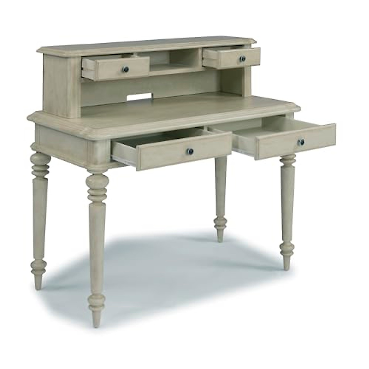 Homestyles Provence Desk with Hutch, White