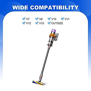 LANMU Attachments Tube Dust Brush Cleaning Compatible with Dyson V7 V8 V10 V11 V12 V15 Outsize Cordless Vacuum Cleaner