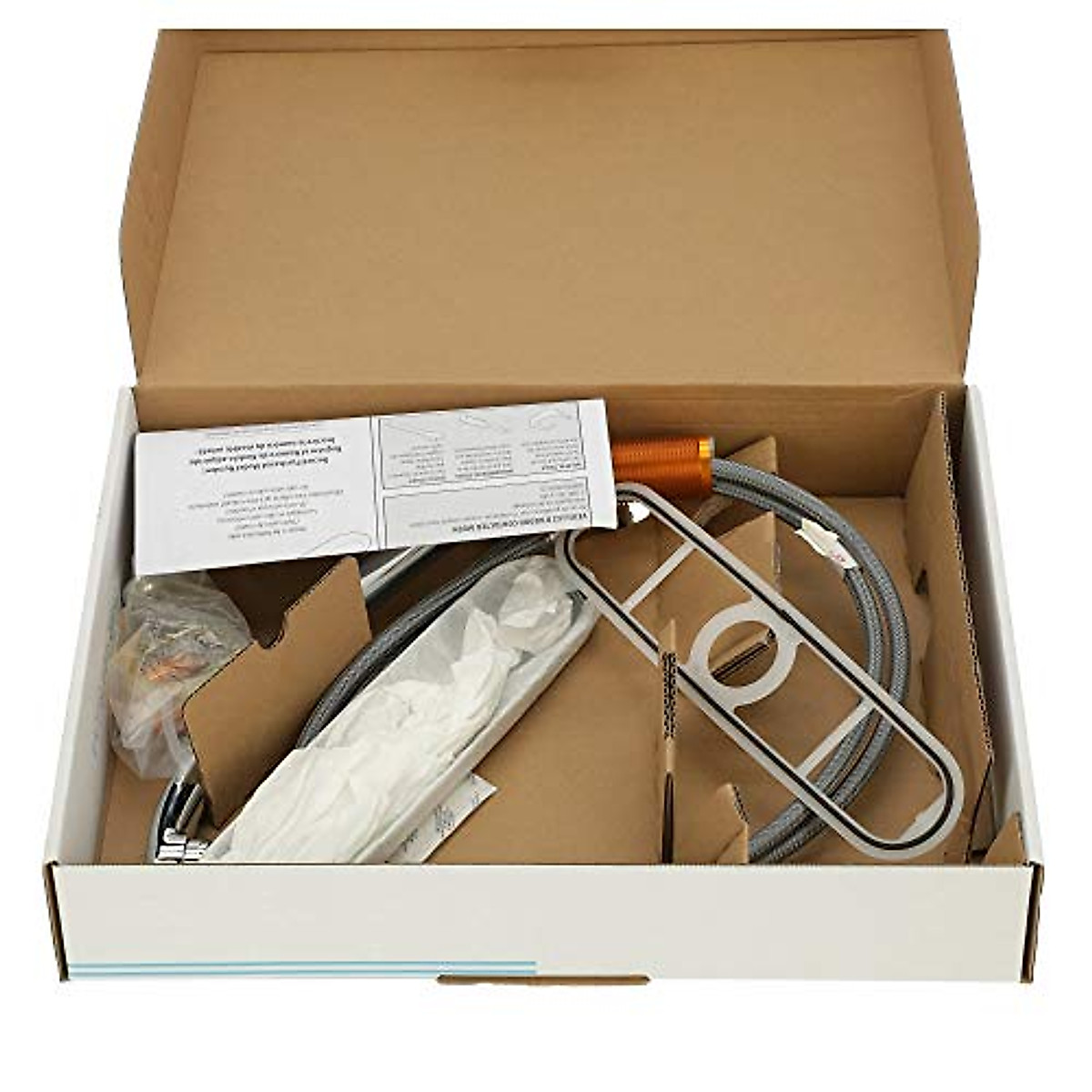 Moen Chateau Chrome One-Handle Low Arc Kitchen Faucet for 3-Hole Sinks, 7425