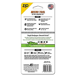 Gator MicroZip Sander Kit, Assorted Grits