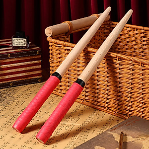 SUPVOX 1 Pair 35x2cm Drumstick Taiko Drum Drumstick Master Drum Sticks for Drum (Red)