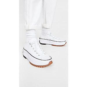 Converse Women's Run Star Hike Platform Sneakers, White/Black/Gum, 7.5 Medium US