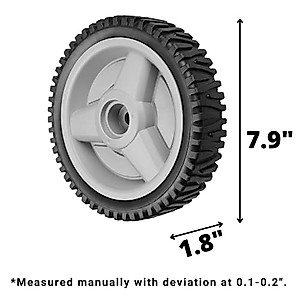 Front Drive Wheels Fit for HU Mower - Front Drive Tires Wheels Fit for HU Front Wheel Drive Self Propelled Lawn Mower Tractor, Wheel for HU700F, Replaces 532401274, 2 Pack, Gray1