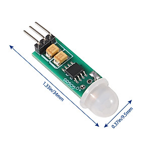 AEDIKO 10pcs HC-SR505 Human Motion Sensor Mini Infrared PIR Detector Switch Module High Power High Efficiency Digital Measurement for DIY Electronic Practice