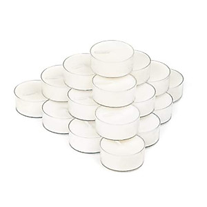 Asfroy Vanilla Scented Candles, 36 Pack Tea Light Candle with Clear Cup, Highly Scented 95% Soy Wax, Natural Essential Oils, Tealights Long Burning Time, Candle Gift Set for Women