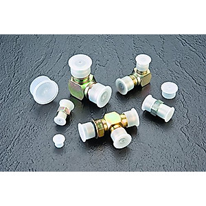 Caplugs ZPO90Q1 Plastic Push-On, Straight-Thread Cap to Cap Thread Size 1" PO-90, PE-LD, to Cap Thread Size 1", Natural (Pack of 60)