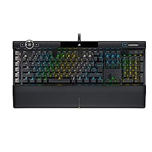CORSAIR CH-912A014-JP K100 RGB Flagship Mechanical Gaming Keyboard, Japanese Layout, Cherry MX Axis, Equipped with AXON Hyperprocessing Technology, PBT Double Shot Key Cap