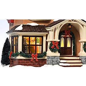 Department 56 Porcelain Snow Village Christmas at Grandma's Lit House