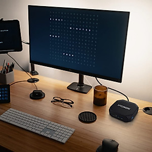 Hyundai Mini PC Intel Core i3 8GB RAM 256GB SSD Mini Desktop Computer Windows 10 Pro, Dual-Band WiFi, Bluetooth 5.0, Dual Monitor Support, microSD Slot, Black