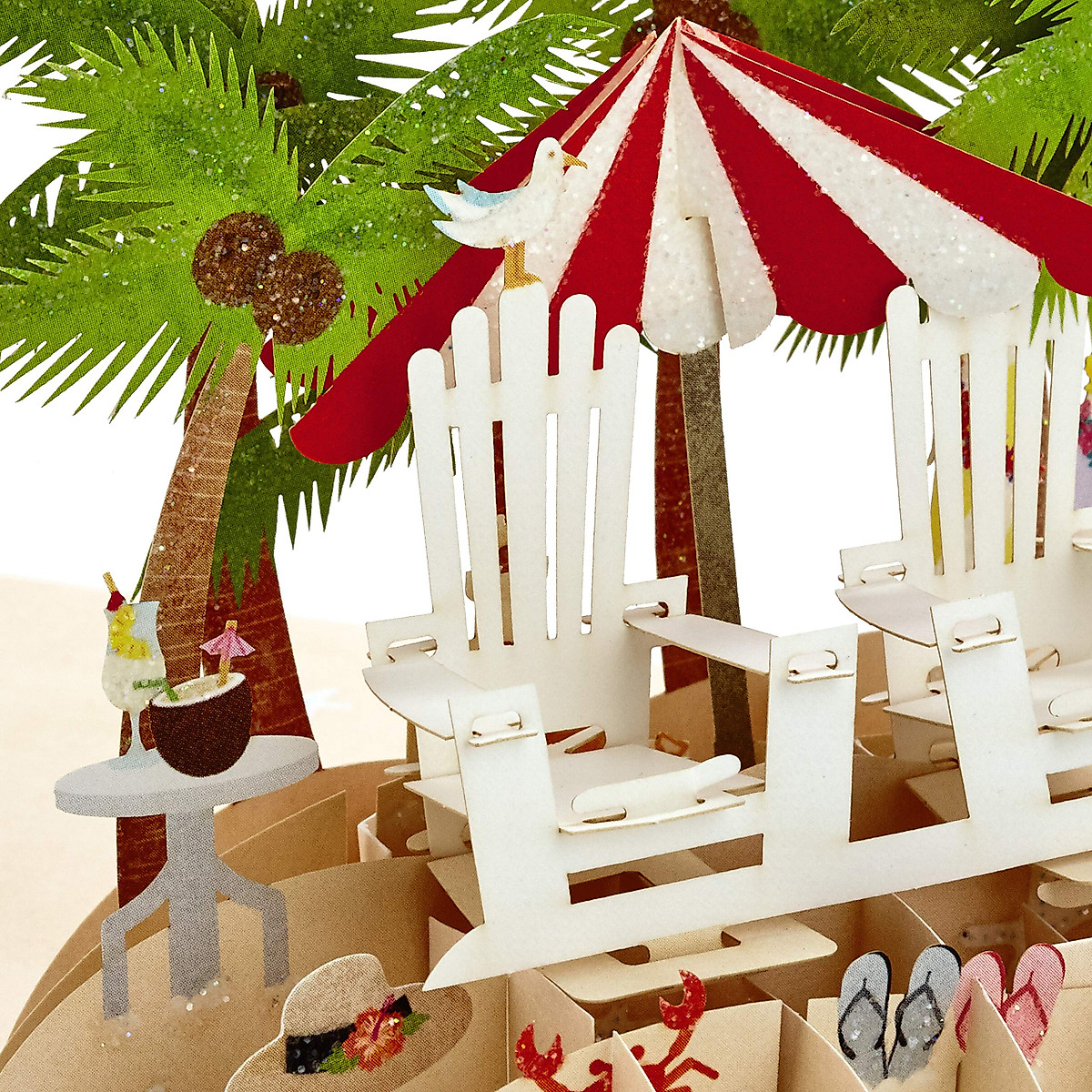 Hallmark Signature Paper Wonder Pop Up Anniversary Card (Beach)
