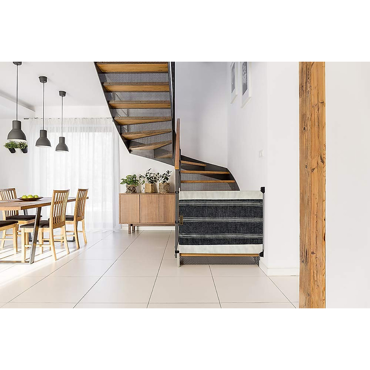 The Stair Barrier Baby and Pet Gate: Banister to Wall Baby Gate - Safety Gates for Kids or Dogs - Fabric Baby Gate for Stairs with Banisters- 36" - 43" Wide, 32" Height - Made in The USA, New 2066