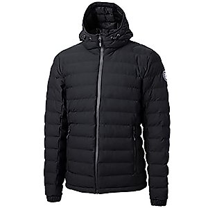 Cutter & Buck Mission Ridge Repreve Eco Insulated Mens Puffer Jacket, Black, XX-Large