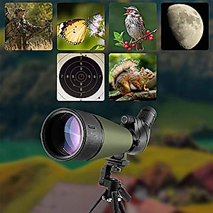 Gosky Updated 20-60x80 Spotting Scopes with Tripod, Carrying Bag and Quick Phone Holder - BAK4 High Definition Waterproof Spotter Scope for Bird Watching Wildlife Scenery1