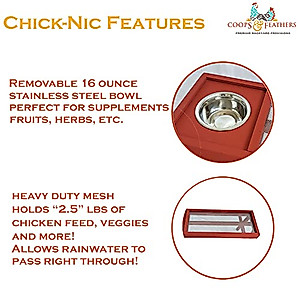 Coops & Feathers Chick-Nic Table (Barn Red)