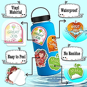 400Pcs Inspirational Words Stickers, Motivational Waterproof Vinyl Stickers for Kids Teens Adults Teachers, Positive Quote Stickers for Water Bottles Laptops Phone Journaling Scrapbooking
