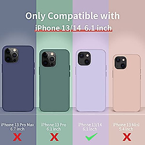 Cordking Designed for iPhone 13 Case, iPhone 14 Case, Silicone Ultra Slim Shockproof Protective Phone Case with [Soft Anti-Scratch Microfiber Lining], 6.1 inch, Black