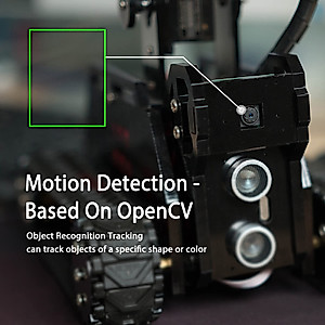 Adeept RaspTank Smart Robot Kit Compatible with Raspberry Pi 4 3 Model B+ B OpenCV Tank 4-DOF Robotics DIY Coding Building Projects Robots for Adults Kids STEM Educational Programming Gift Robotic Arm
