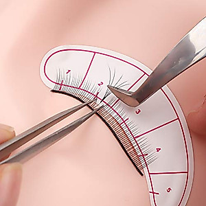 LASHVIEW Lash Mannequin Head, Practice Training Head with 25 Pairs Practice Lashes for Training Eyelash Extensions,Cosmetology Doll Face Head,Easy to Clean by Skincare Essential Oil