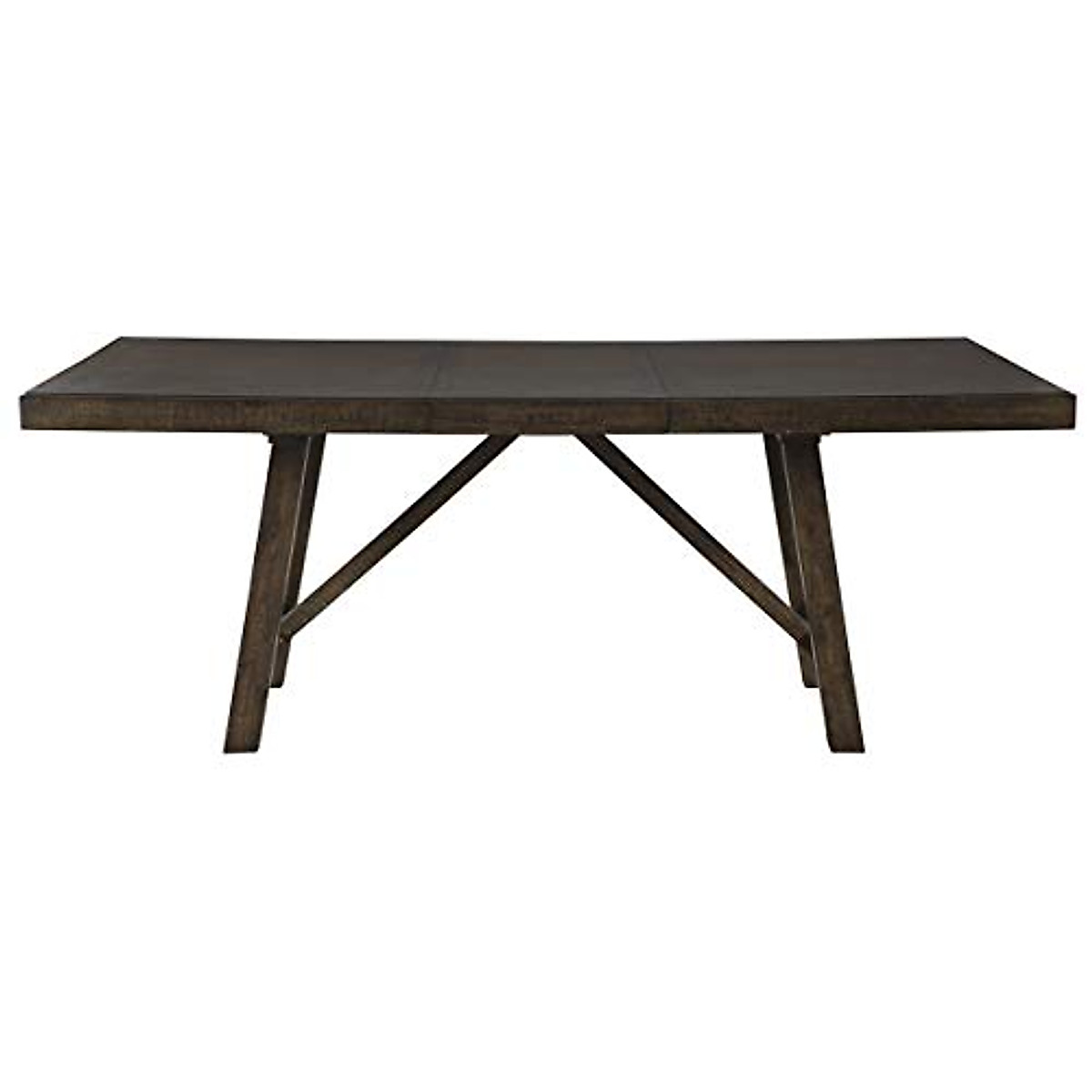 Signature Design by Ashley Rokane Rustic Farmhouse Dining Room Extension Table, Seats up to 8, Brown