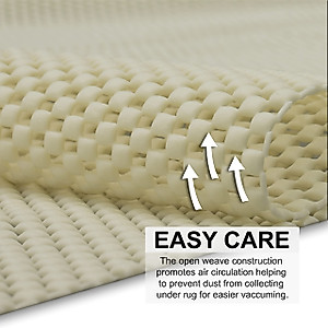 Mohawk Home Better-Stay Cushion Rug Pad, 4' 6" x 7' 5", Ivory