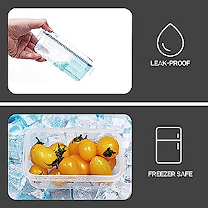 KAGUYA 36 PCS Plastic Food Storage Containers with Lids, 1.4 Oz - 84.5 Oz, 100% BPA Free, Food Grade Materials, Dishwasher, Microwave and Freezer Friendly