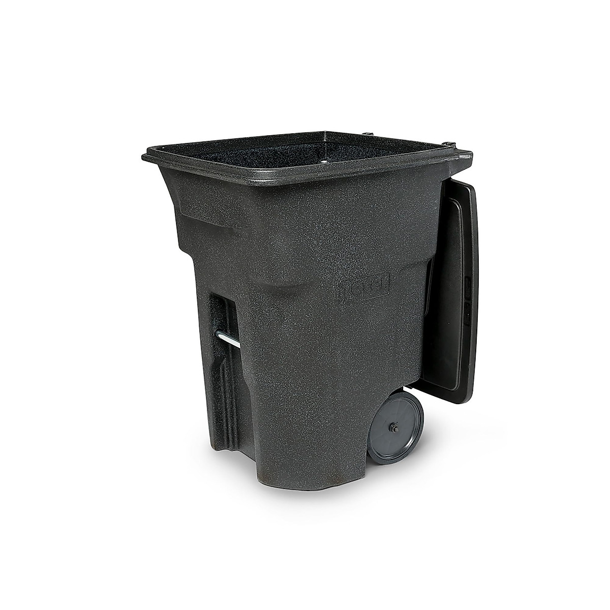 Toter 2-Wheel Trash Can with Lid - Blackstone, 96-Gallon, Model# ANA96-00BKS