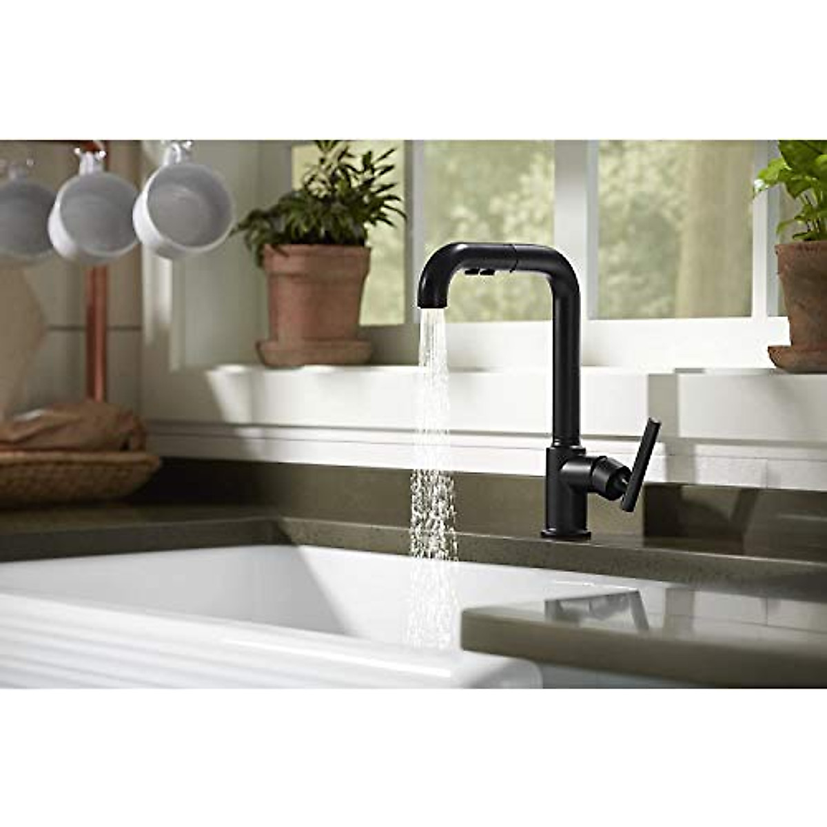 KOHLER K-7505-BL Faucet, Matte Black