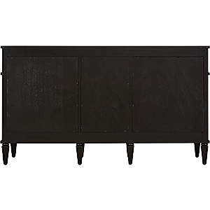 Signature Hardware 953349-60-UM-0 Elmdale 60" Free Standing Double Basin Vanity Set with Mahogany Cabinet, Wood Vanity Top, and Porcelain Undermount Sink - No Faucet Holes