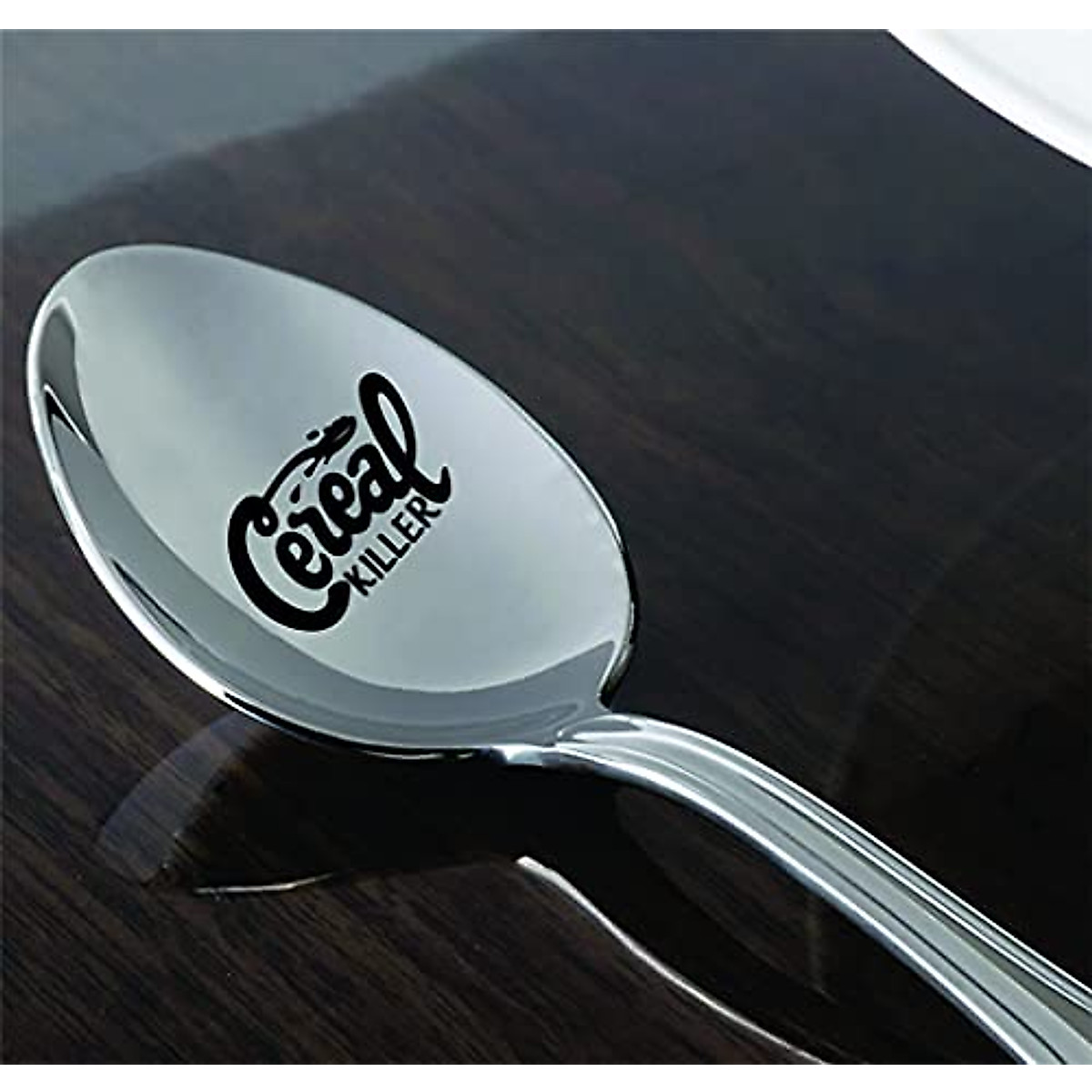 Cereal killer spoons | Funny Christmas gift for husband boyfriend | Personalized cereal lover spoon for teenager | Best friend engraved spoon gift men women | stocking stuffers for teens boy girl