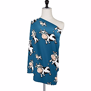 Nursing Cover Breastfeeding Scarf Cute Cow Print - Baby Car Seat Covers, Stroller Cover, Carseat Canopy (0br2b1)
