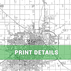 Dear Mapper Lubbock United States View Abstract Road Modern Map Art Minimalist Painting Black and White Canvas Line Art Print Poster Art Line Paintings Home Decor (Set of 3 Unframed) (24x36inch)