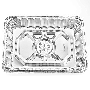 Large Rectangle Rack Aluminum Roaster with No Lids (250)