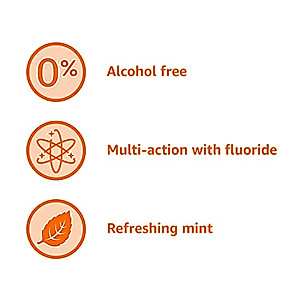 Amazon Basics Anticavity Fluoride Mouthwash, Alcohol Free, Refreshing Mint, 1 Liter, 33.8 Fluid Ounces, 1-Pack (Previously Solimo)