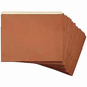 Amazon Basics Expanding File Pocket Folder Organizer, Letter Size, 3.5-Inch Expansion - 25-Pack, 9.5 x 11.75 Inches