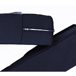 COUCHPATITO Water Resistant Outdoor Durable Canvas Polyester Fabric Patio Chair Bench Cushion Covers with Ties (2 Covers Pack) (Navy Blue, 48"x18"x3")