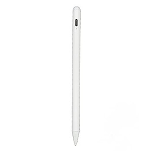Naroote Touch Screen Pen, Tablet Stylus High Accuracy Palm Rejection with LED Indicator for Drawing for Kids (White)