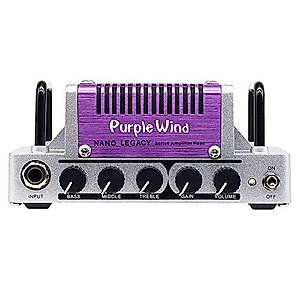 Hotone Nano Legacy Purple Wind 5-Watt Compact Guitar Amp Head with 3-Band EQ