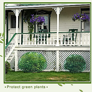 6 Pcs Deer Netting up to 2.5-3' Tall, Bird Netting for Garden Protect Plants Fruit Trees, Reusable Plastic Trellis Netting Fencing with 10 Cord Locks 2 Ropes to Repel Deer Poultry from Tree Shrub