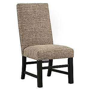 Signature Design by Ashley Sommerford 19" Urban Farmhouse Upholstered Dining Chair, 2 Count, Brown