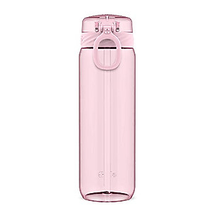 Ello Cooper BPA-Free Tritan Plastic Water Bottle with Silicone Straw, 28 oz (Pink Cashmere)