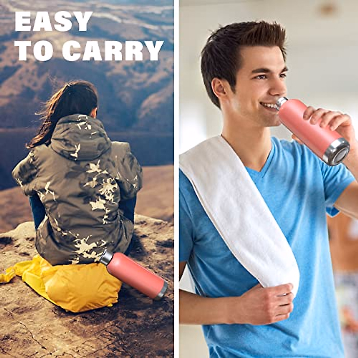 LKIKOS Insulated Vacuum Small Water Thermos Bottle for Coffee thermos for women Kids Hot and Cold Drink