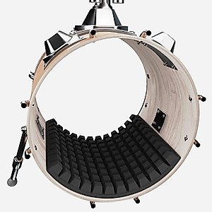 Drum Damper Muffling Pad for Bass Drum Sound Control | Kick Drum Absorber | 20''x 24''x2.1'' | Acoustic Foam