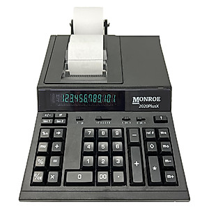Monroe 2020PlusX Medium Duty Printing Calculator for Accounting and Purchasing Professionals