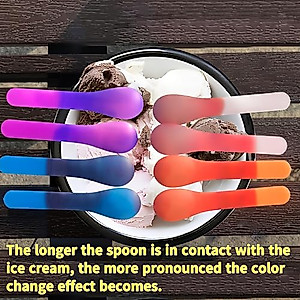 40 Color-Changing Spoons-Dessert Pudding Spoons-Birthday Celebration Spoons-Ice Cream Spoons-Perfect for Parties -Reusable-Individually Wrapped!