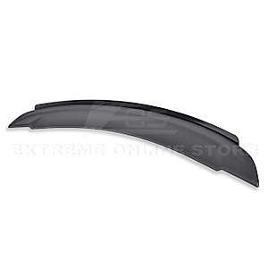 for 2010-2013 Chevrrolet Camaro | EOS ZL1 Style Rear Trunk Lid Wing Spoiler with Aluminum GLOSSY BLACK Center WickerBill Insert (ABS Plastic - Matte Black)