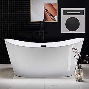 WOODBRIDGE B0010-MB-Drain &O Bathtub, White