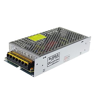 ALITOVE 5V 20A 100W AC to DC Power Supply Transformer Adapter Converter LED Driver for WS2812B WS2811 WS2813 WS2801 APA102 LED Strip Pixel Light CCTV Camera Security System, AC 110V/220V Input