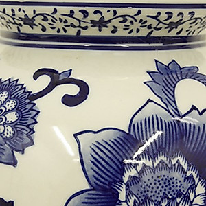 Décor Therapy TL14119 Blue and White Ceramic Table Lamp