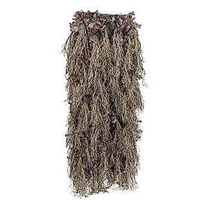 North Mountain Gear Hybrid Ghillie Suit For Men - Lightweight Hunting Airsoft Camouflage - Woodland Brown - X-Large / 2X-Large