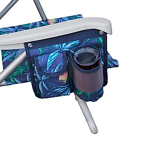 Hurley Deluxe Backpack Outdoor Chair, One Size, Lightweight, Alloy Steel, Blue